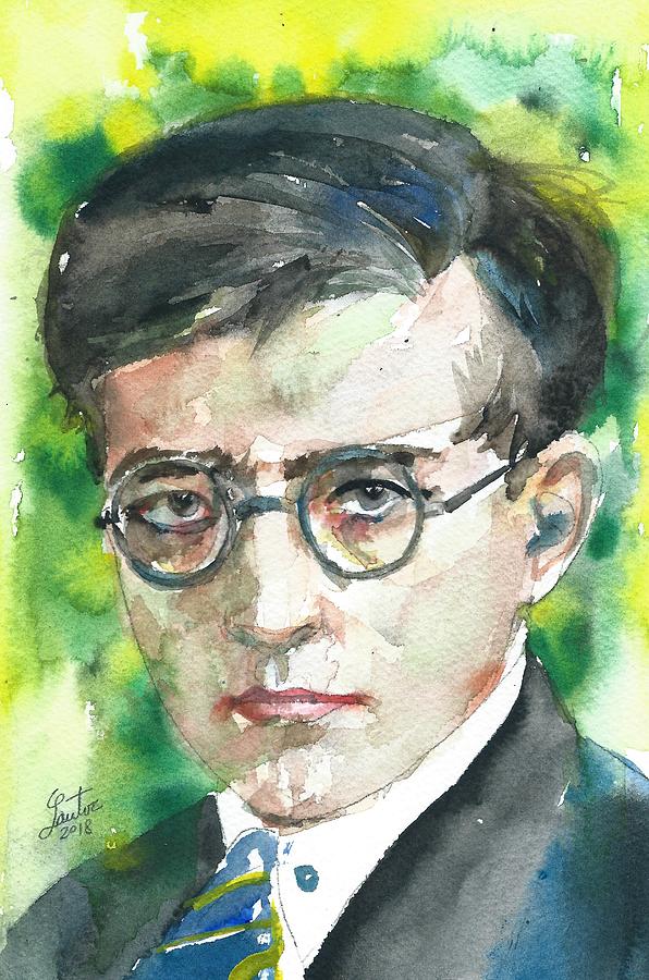 DMITRI SHOSTAKOVICH - watercolor portrait.1 Painting by Fabrizio Cassetta | Fine Art America