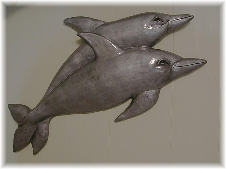 Double Dolphin Sculpture by Evie Harper - Fine Art America