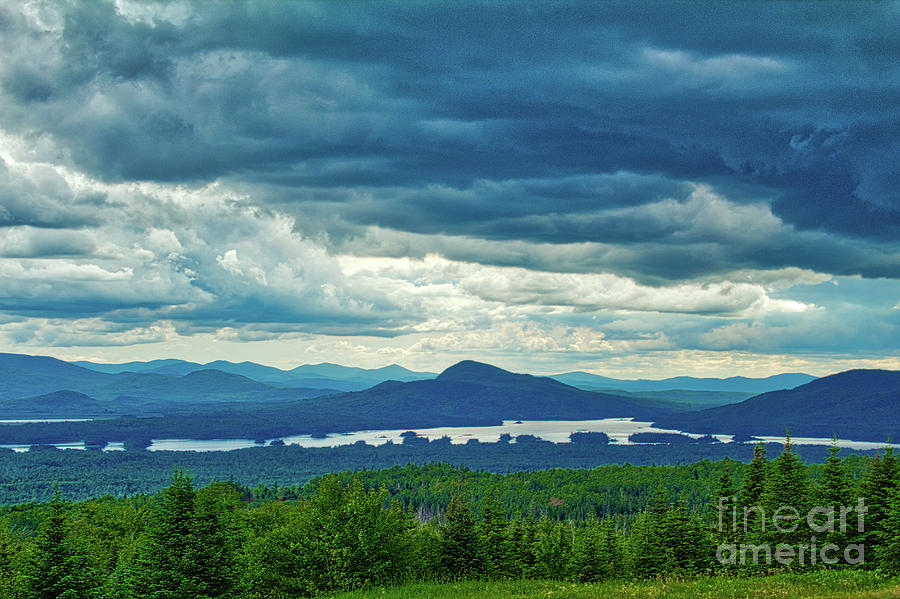 Dramatic Clouds over Attean Pond Photograph by John Kenealy - Fine Art ...