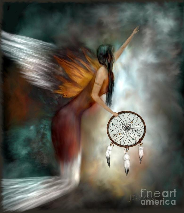Dream Catcher Angel Pastel By Jd Peek Fine Art America