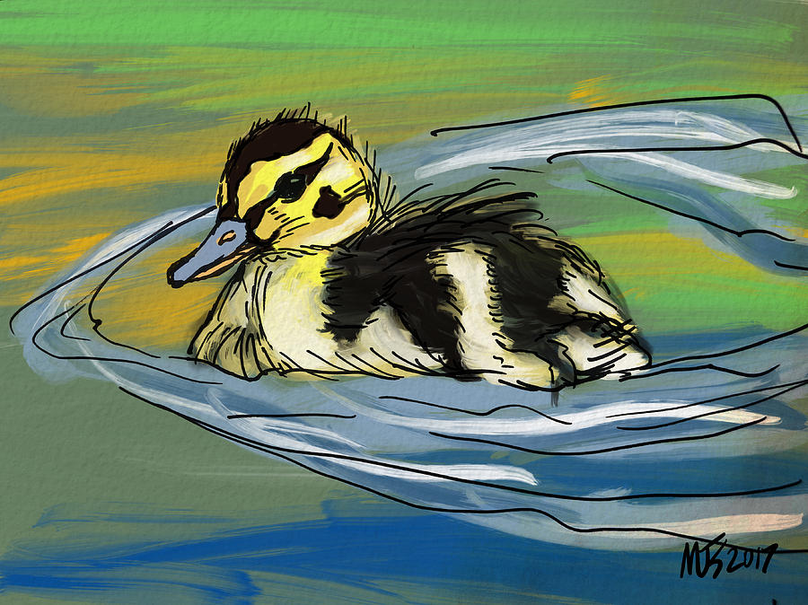 Duckling Digital Art by Michael Kallstrom - Fine Art America