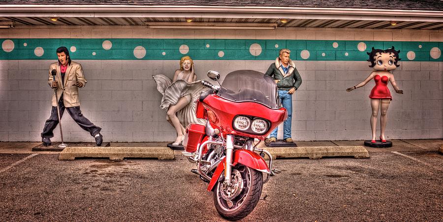 Elvis, Marilyn, James and Betty Photograph by Fred Hahn - Fine Art America