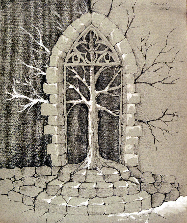 Entrance Drawing by Tamas Cristina | Fine Art America