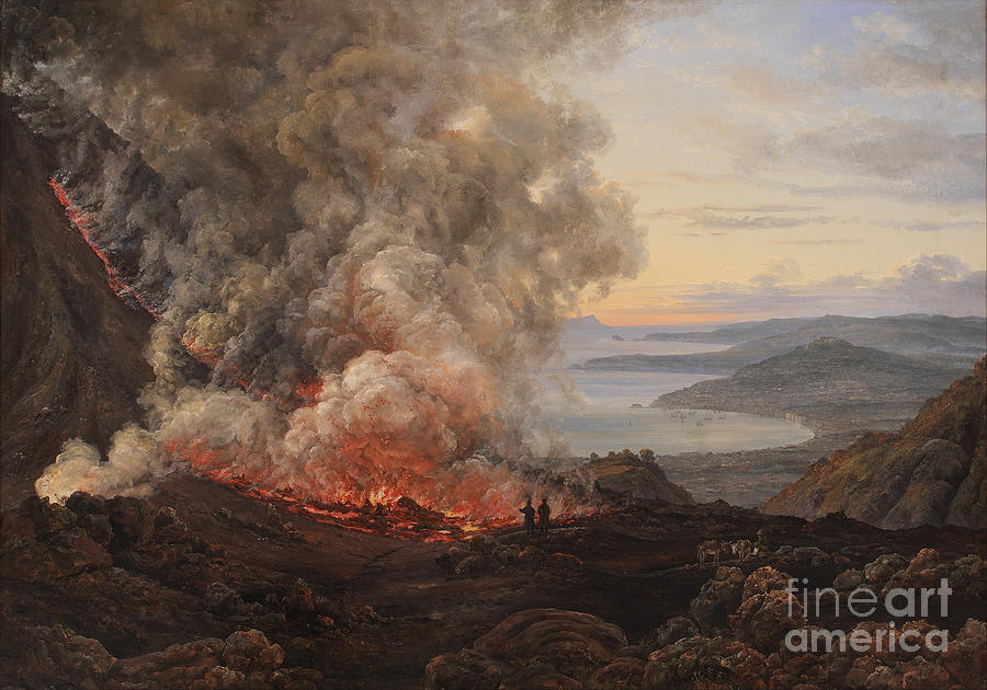 Eruption of the Volcano Vesuvius Painting by Celestial Images - Fine ...