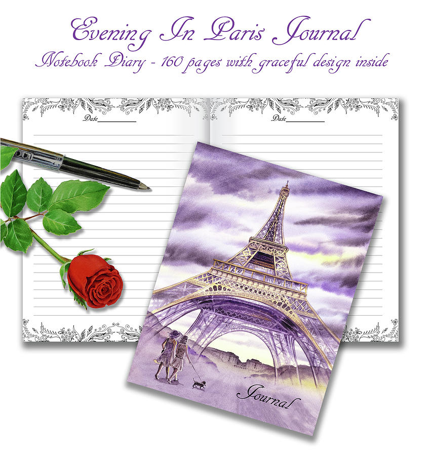 Evening In Paris Journal Mixed Media by Irina Sztukowski - Fine Art America