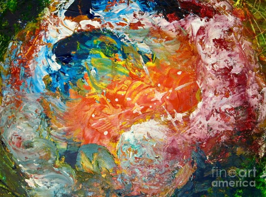 Exploding Planet Mixed Media by Lauri Rules - Fine Art America