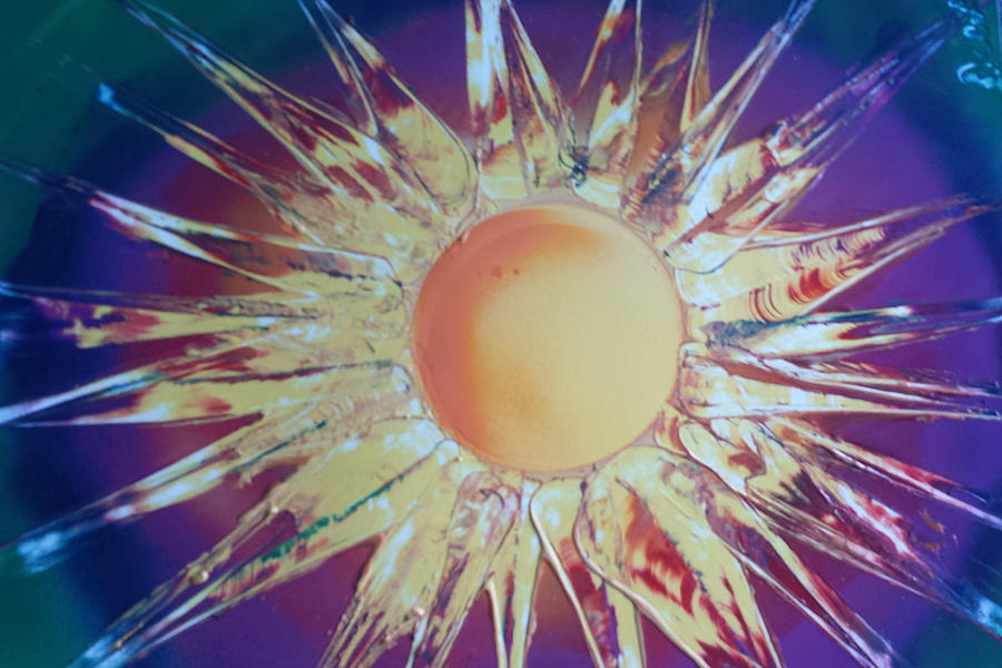Exploding Sun Painting by Diane Peterson - Fine Art America
