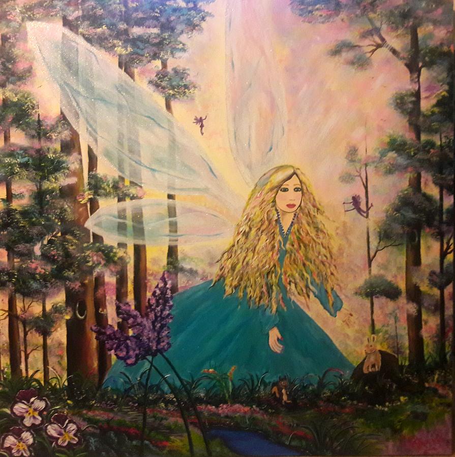 Fairy Painting by Rhonda Mills - Fine Art America
