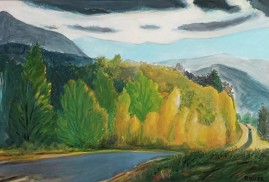 Fall Along I-40 in the Smokies Painting by Gene Rouse - Fine Art America