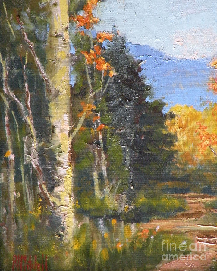 Fall Path Painting by Ray Mitchell - Fine Art America