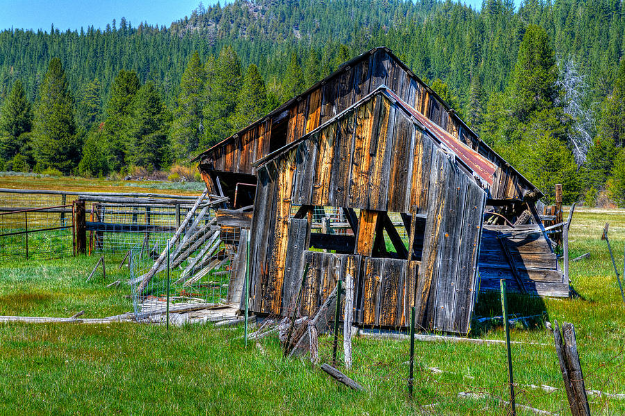 Falling Down Barn Photograph by James Morris | Fine Art America