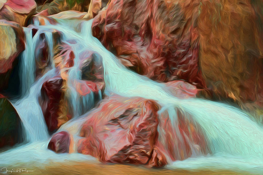 Falling Waters Mixed Media by Todd Yoder - Fine Art America