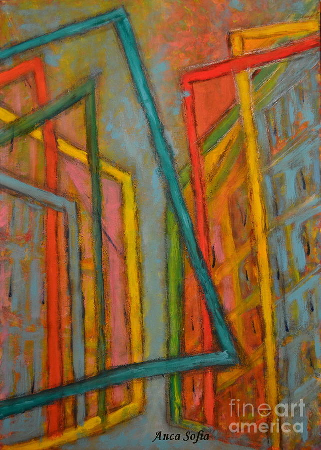 Falling windows Painting by Anca Sofia - Pixels