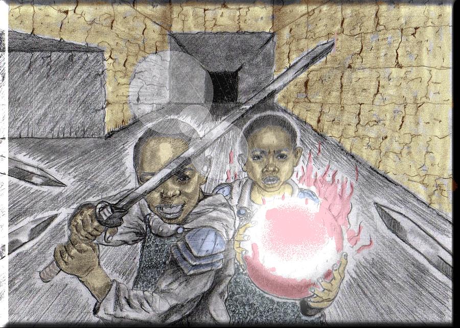 Fearless Drawing by Earl Johnson - Pixels