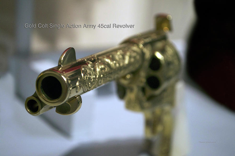 FireArms Gold Colt Single Action Army 45cal Revolver Photograph by ...