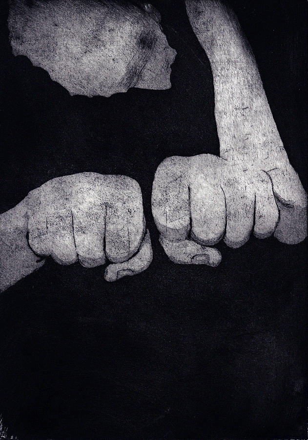 Fists Mixed Media by Jon Mayers - Fine Art America
