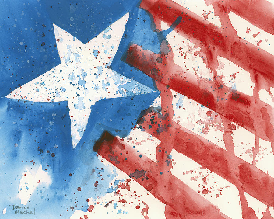 Flag Painting by Darice Machel McGuire - Fine Art America