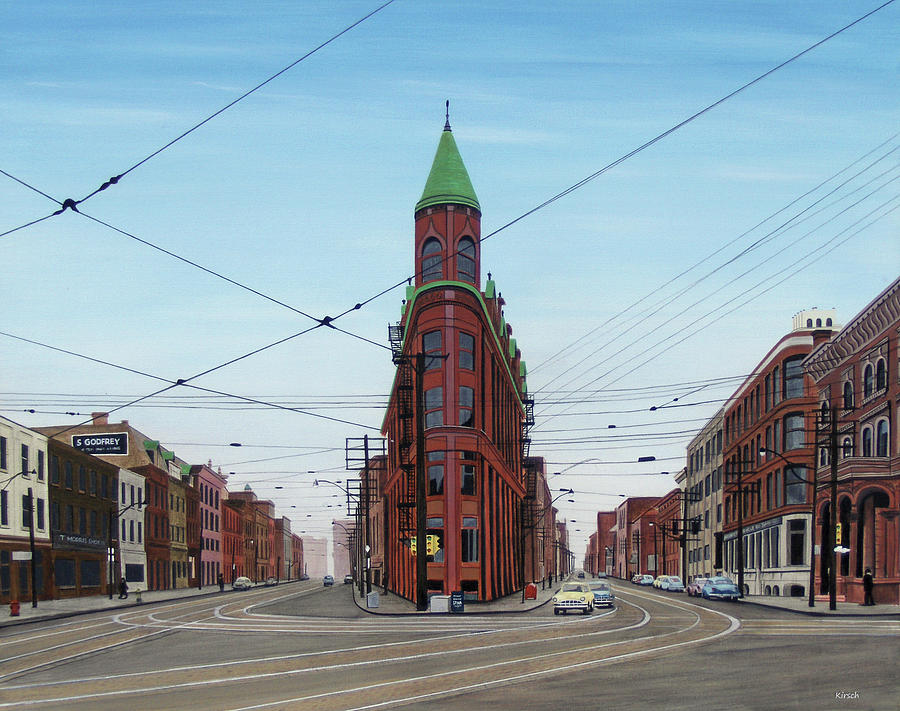 FlatIron Building 1955 Painting by Kenneth M Kirsch - Pixels