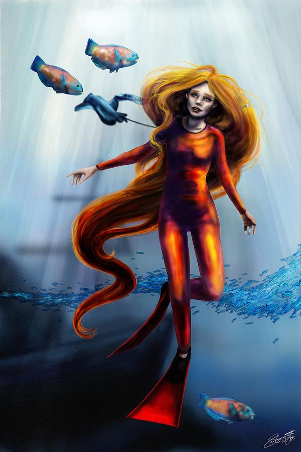 Floating Digital Art by Hannah Starrett Wright - Fine Art America