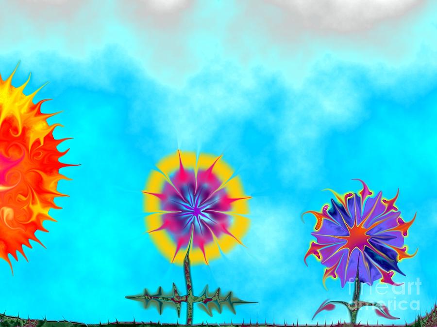 Flowa 10 Digital Art by Carl Waters - Fine Art America