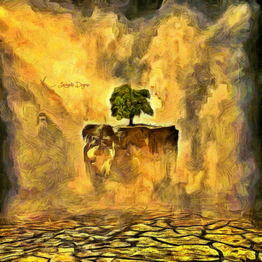 Flying Tree - DA Digital Art by Leonardo Digenio