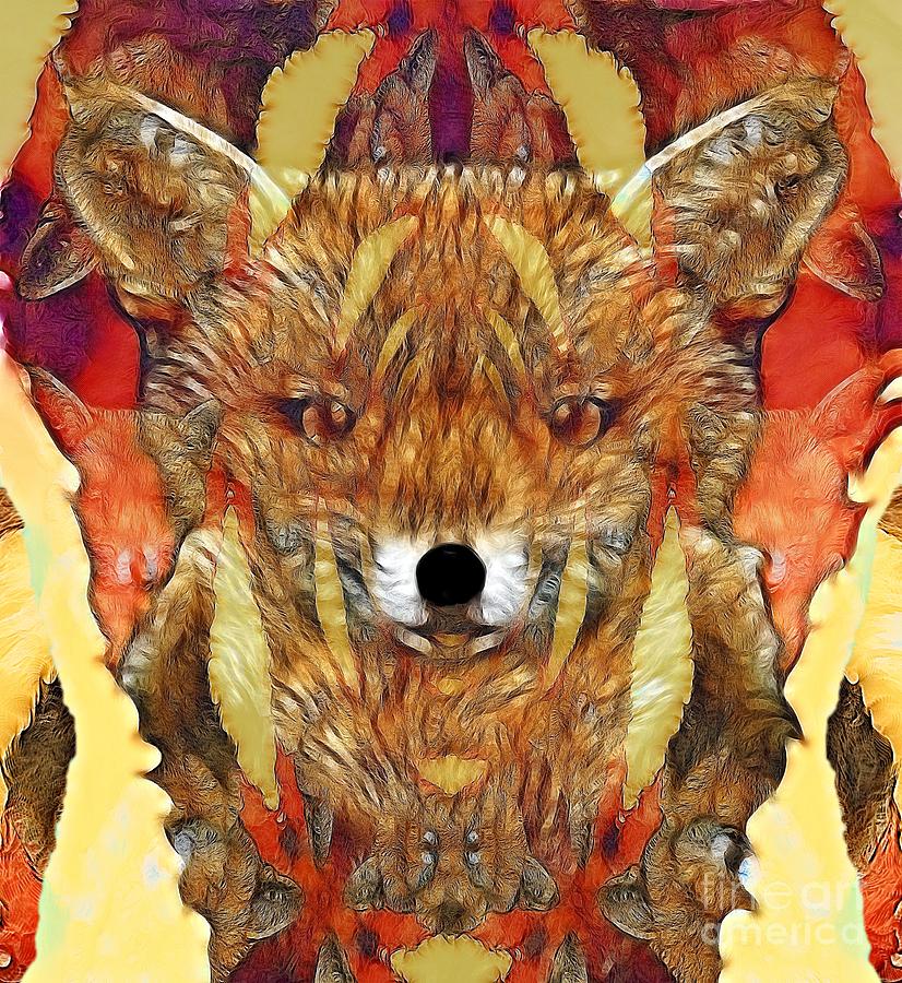 Foxie Digital Art by Devalyn Marshall - Fine Art America