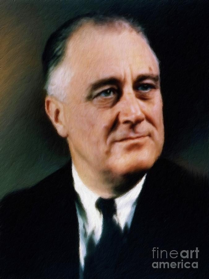 Franklin Delano Roosevelt, President Painting by Esoterica Art Agency ...