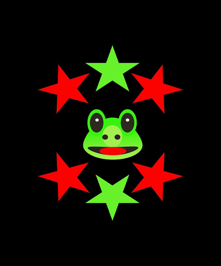 Frog With Star Digital Art by Cel Cel - Fine Art America