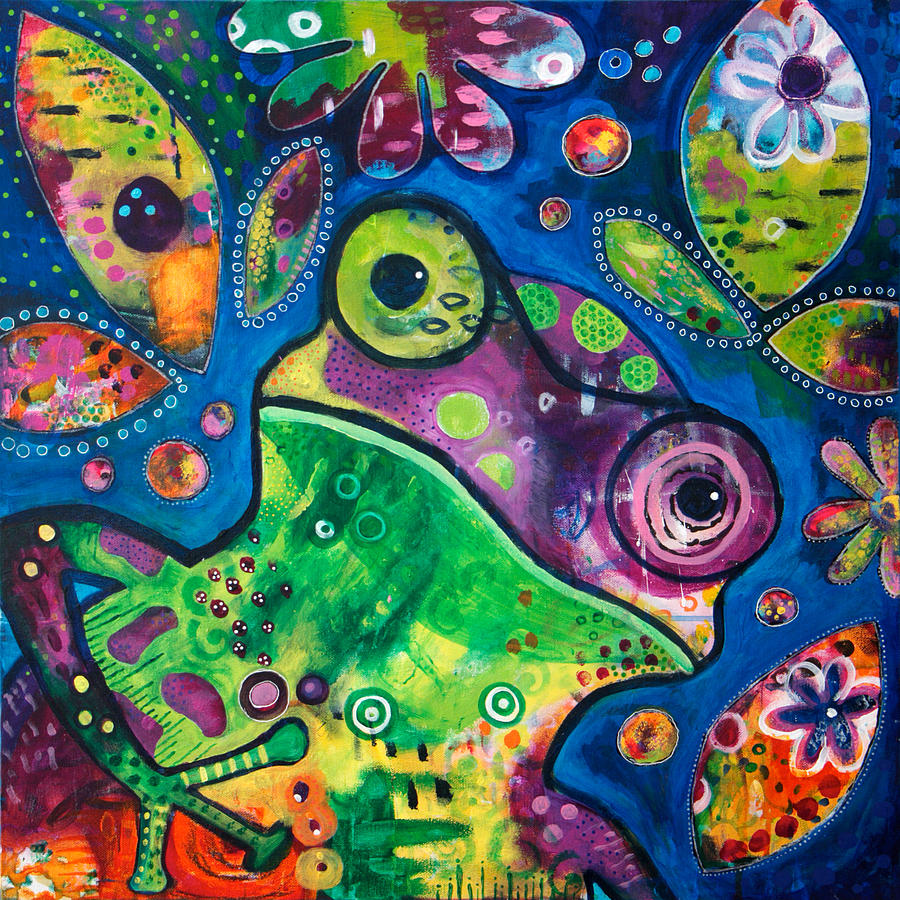 Froggie Painting by Holly Dodson - Fine Art America