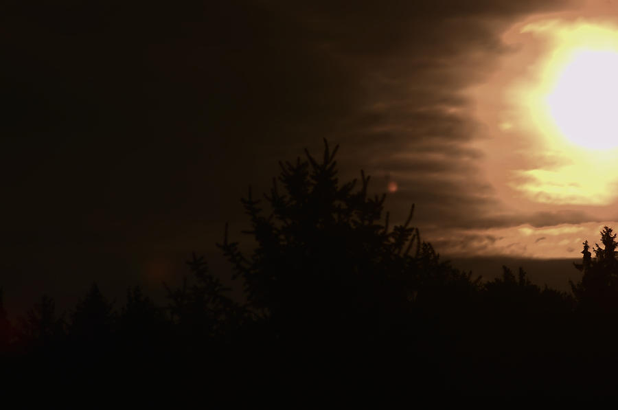 Full moon below the horizon Photograph by Lenka Rottova - Pixels