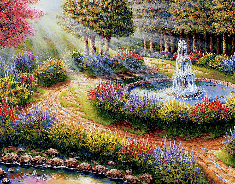 Garden Of Peace Digital Art By Randy Fawcett Fine Art America