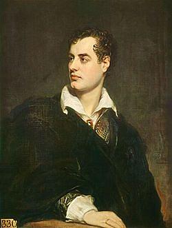 George Gordon Byron, 6th Baron Byron, commonly known simply as Lord Byron Painting by Adam Asar ...