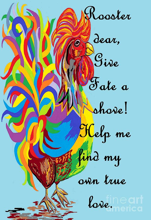 German Folklore Roosters and Husbands Painting by Eloise Schneider Mote ...