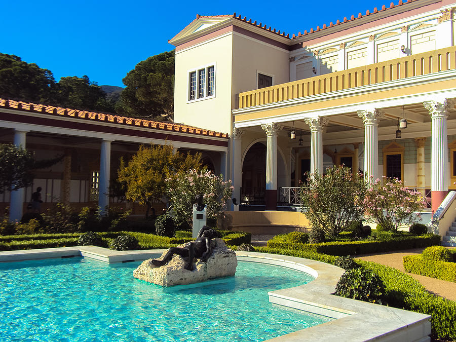 Getty Villa Outer Peristyle Photograph by Mitchell Christopher - Fine ...
