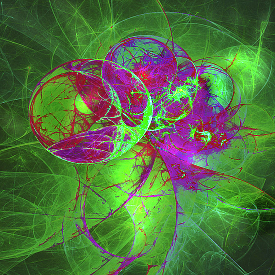 Glowing Circles Digital Art by Jennifer Stackpole - Fine Art America