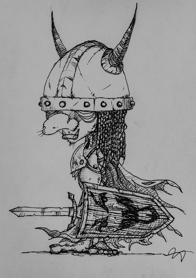 Goblin Champion Drawing by Jason Strong - Pixels