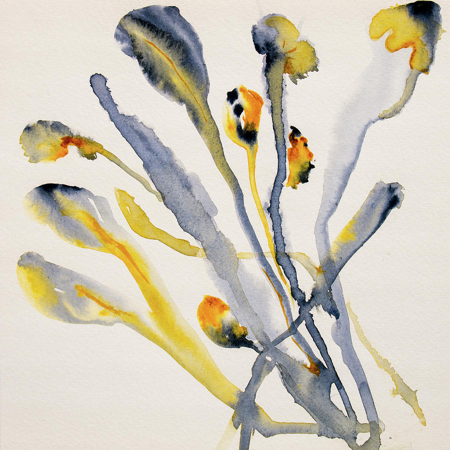 Gold Study 3 Painting by Kathy Benham | Fine Art America