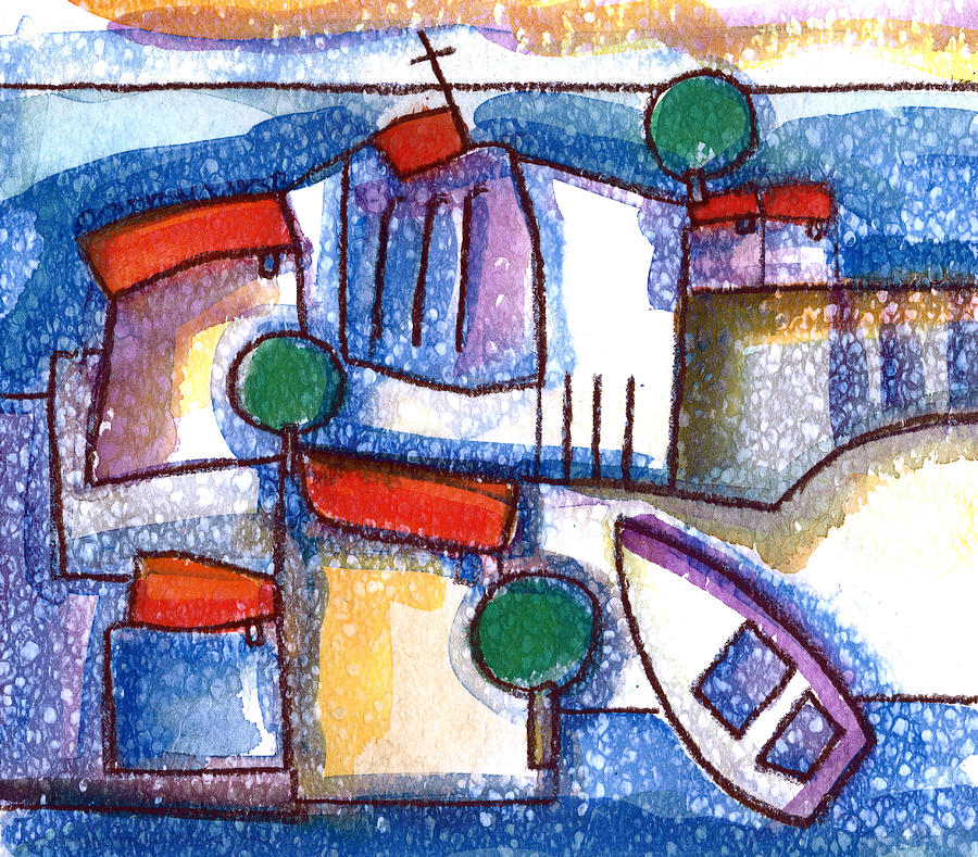 grafika No. 9 Painting by Saso Petrosevski Novak - SPN - Fine Art America