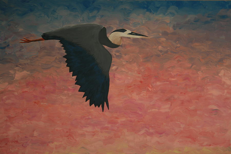 Great Blue Painting by Nick Flavin - Pixels