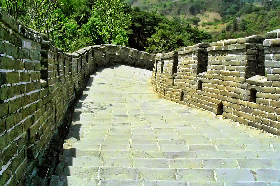 Great Wall of China Pathway Photograph by Alexander Mendoza - Pixels