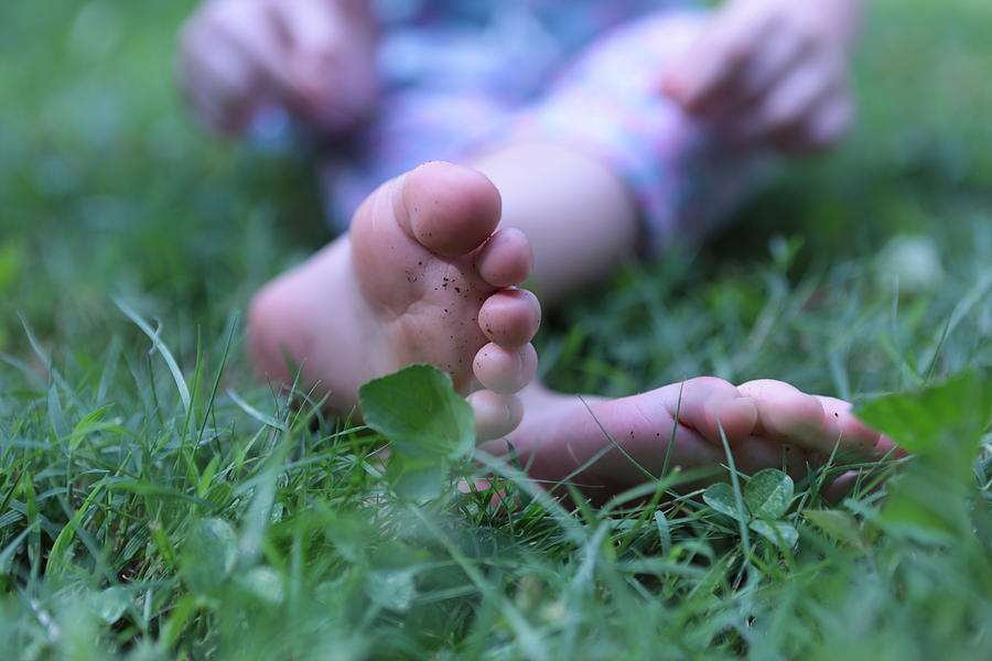 Hannahs Feet With Hands Photograph By Nelda Mays Pixels