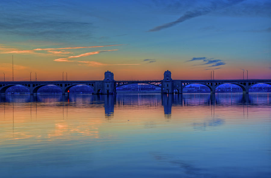 Baltimore's Hanover Street Bridge Sunset Photograph by Craig Fildes ...