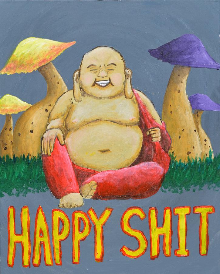 Happy Shit Painting by Ryan Bond - Pixels