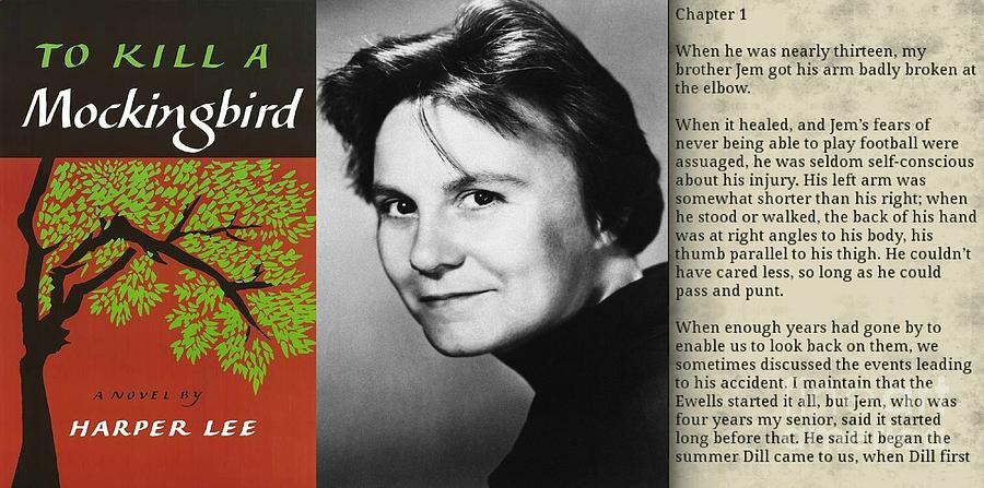 Harper Lee And To Kill A Mockingbird Montage Photograph by John Malone ...