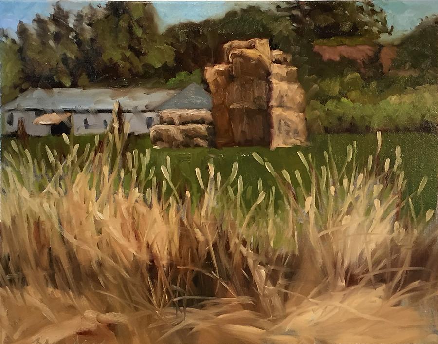 Haystack Painting by Char Wood - Fine Art America