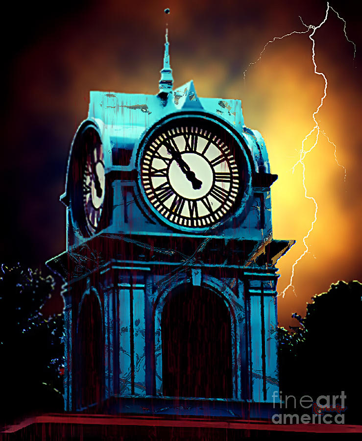 Hells Timeclock Painting by RC DeWinter - Fine Art America