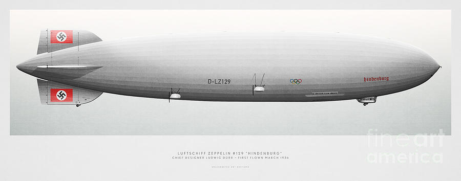 Hindenburg Digital Art by Engineering Art Editions - Fine Art America