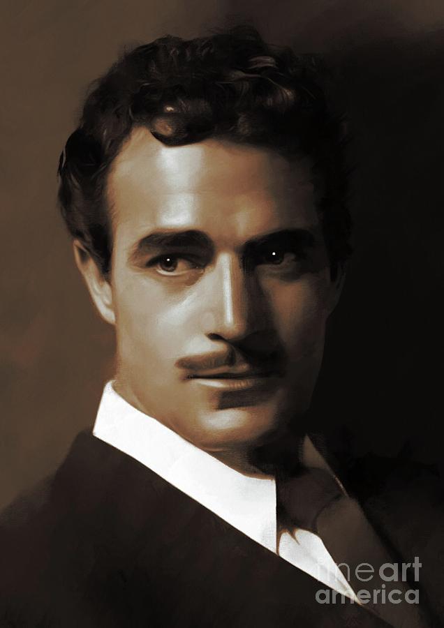 Hollywood Classics, Gilbert Roland, Actor Painting by Esoterica Art ...