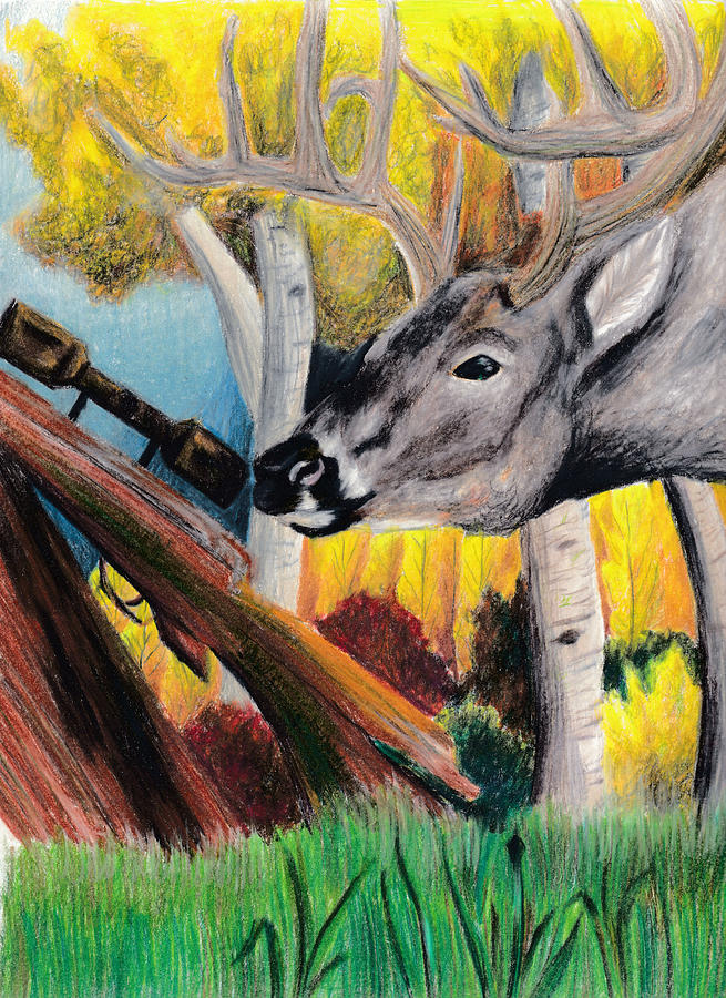 Hunted Drawing by Brandon Gray - Fine Art America