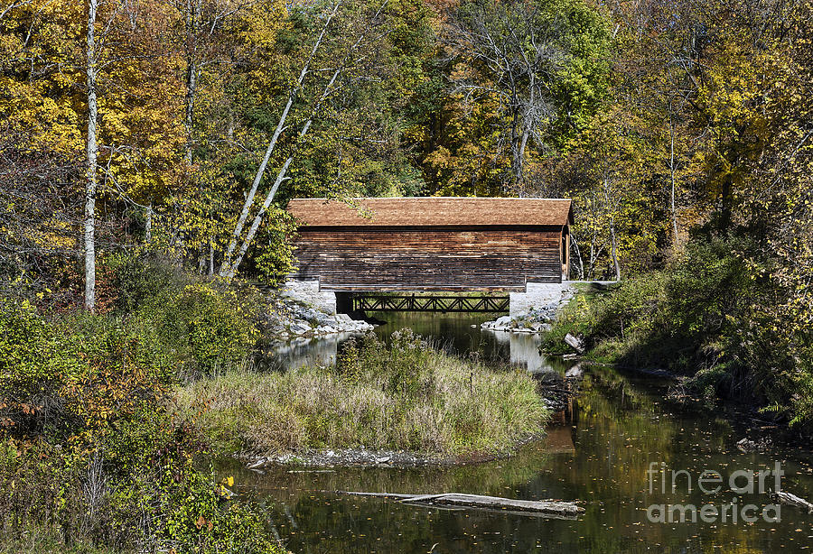Hyde Hall Covered Bridge Photograph by John Greim - Fine Art America